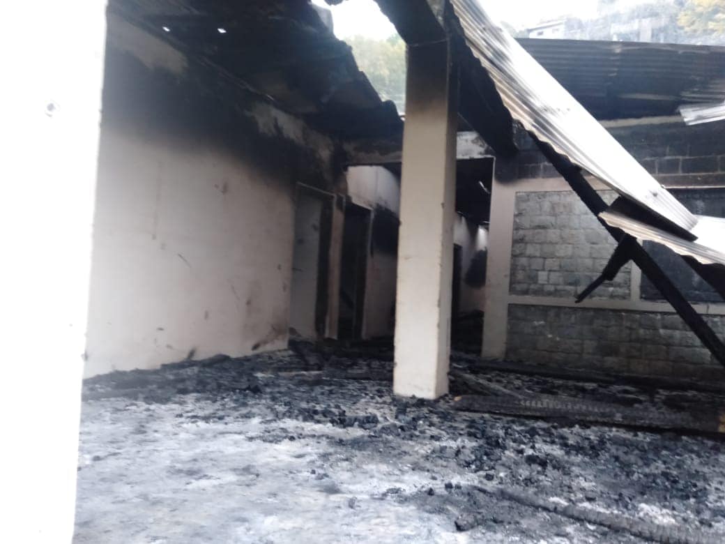 Girls middle school in Darel District Diamer was burned into ashes ...